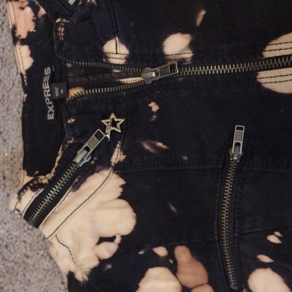 Bleach Tye Dyed/ Distressed Jacket - Gem